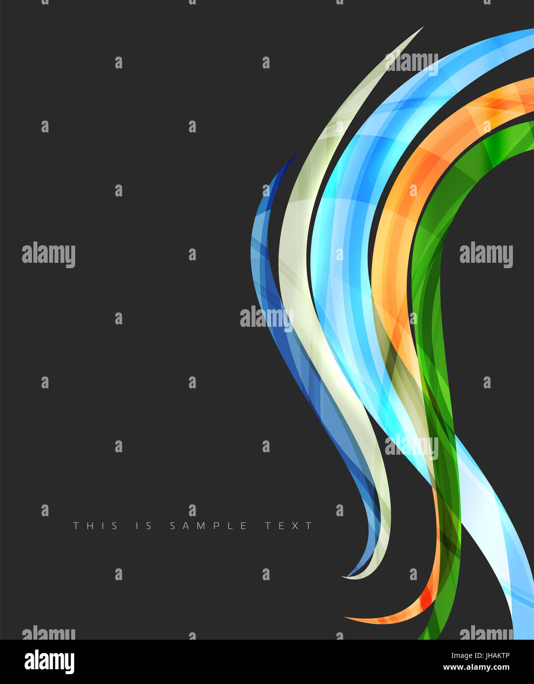 Abstract line background - color curve stripes in motion concept and ...