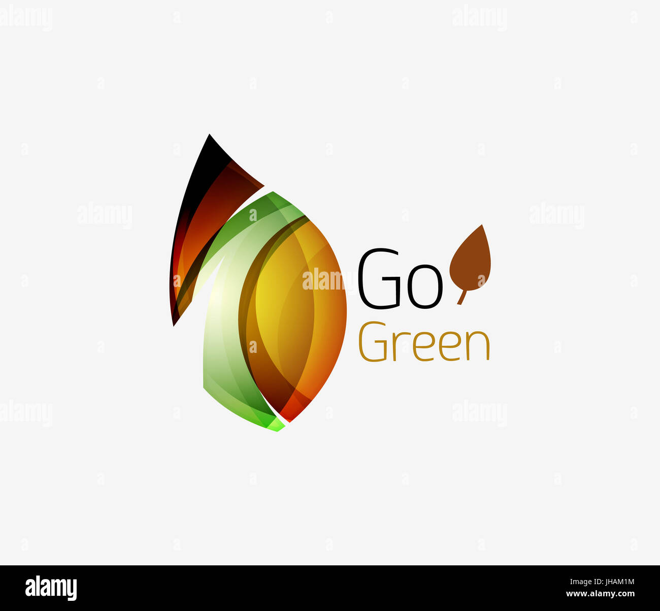 Shiny leaf icon. illustration Stock Photo - Alamy