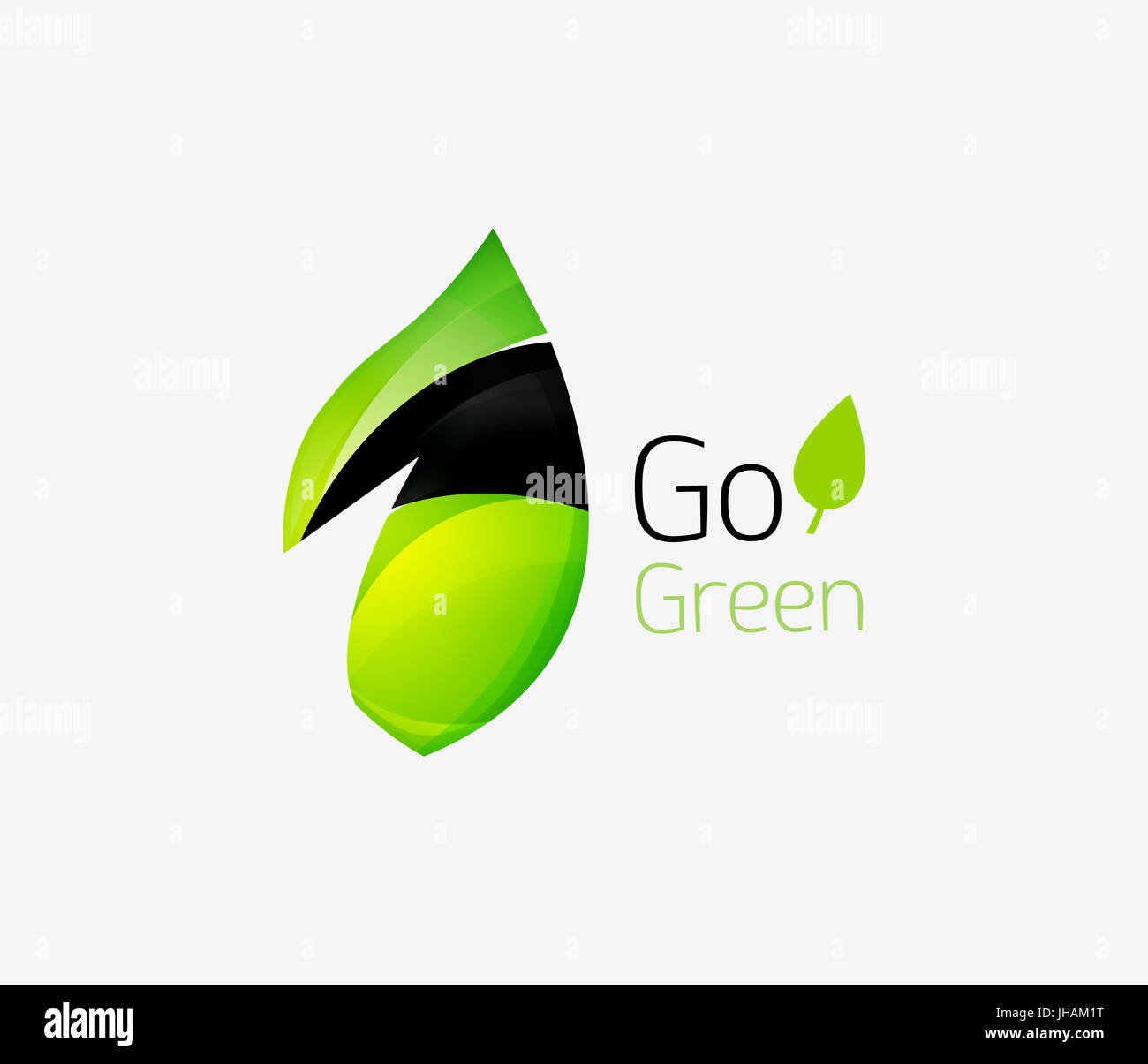 Shiny leaf icon. illustration Stock Photo - Alamy