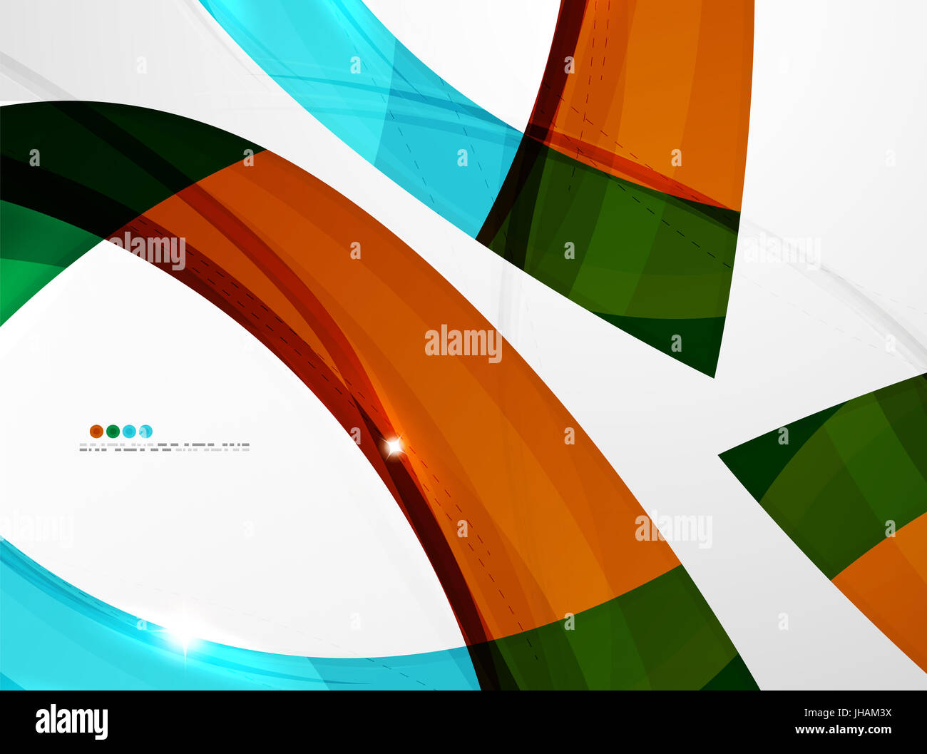 Smooth wave line abstract background - color curve stripes and lines in ...