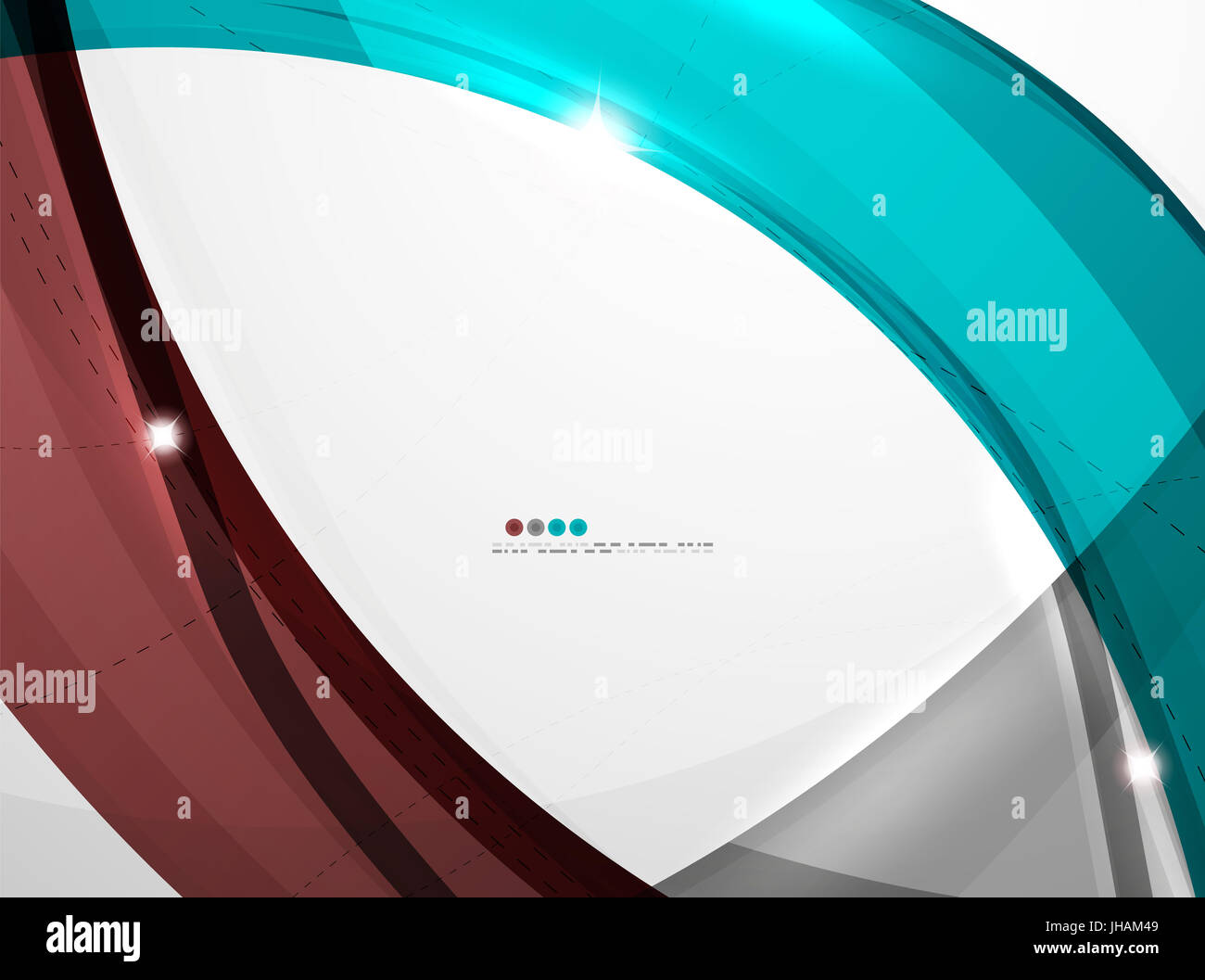 Leaf shape wave abstract background. Wave elements with glossy light ...