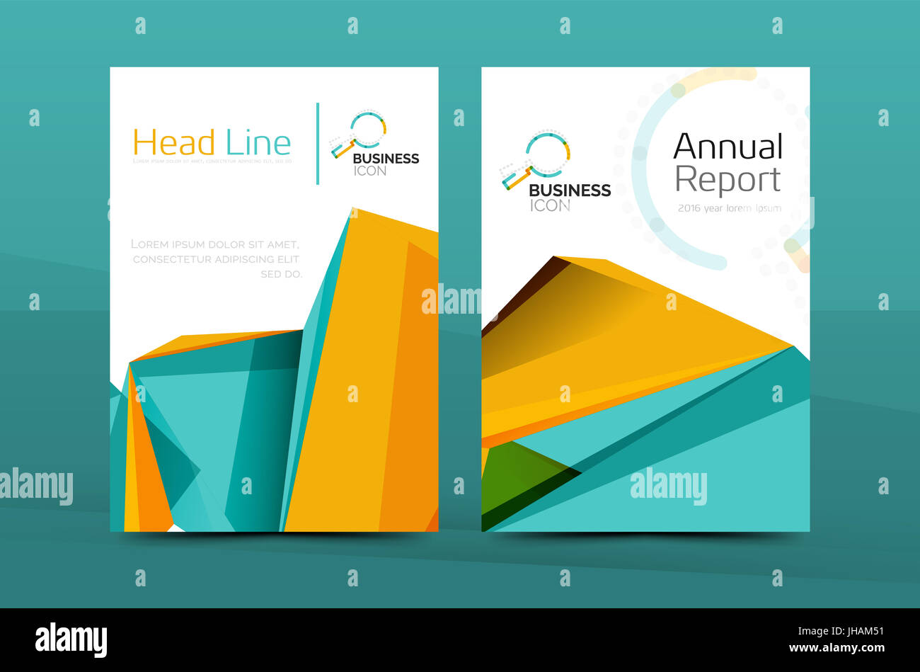 A4 front page business identity for annual report, Corporate brochure ...