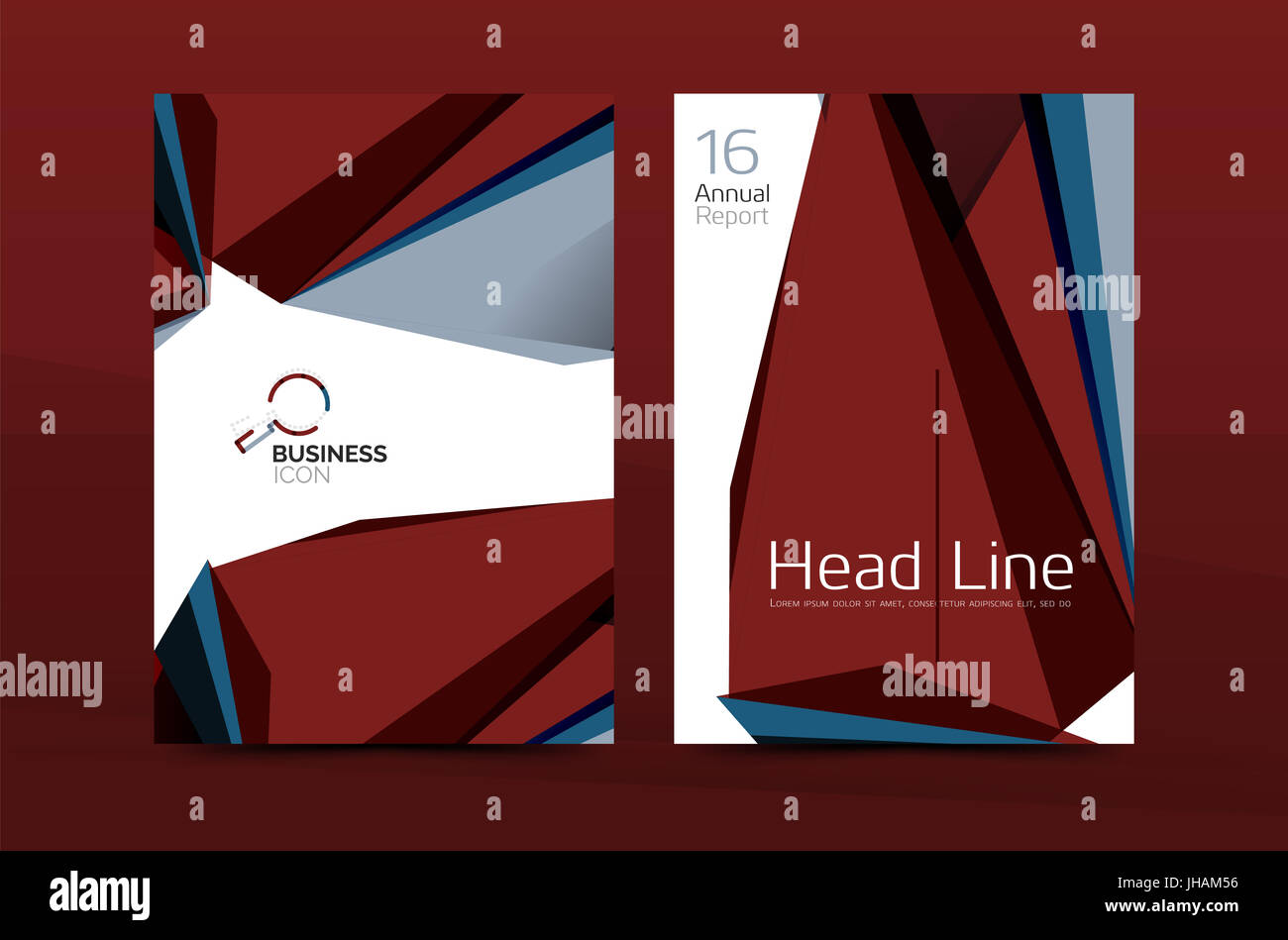 A4 front page business identity for annual report, Corporate brochure ...