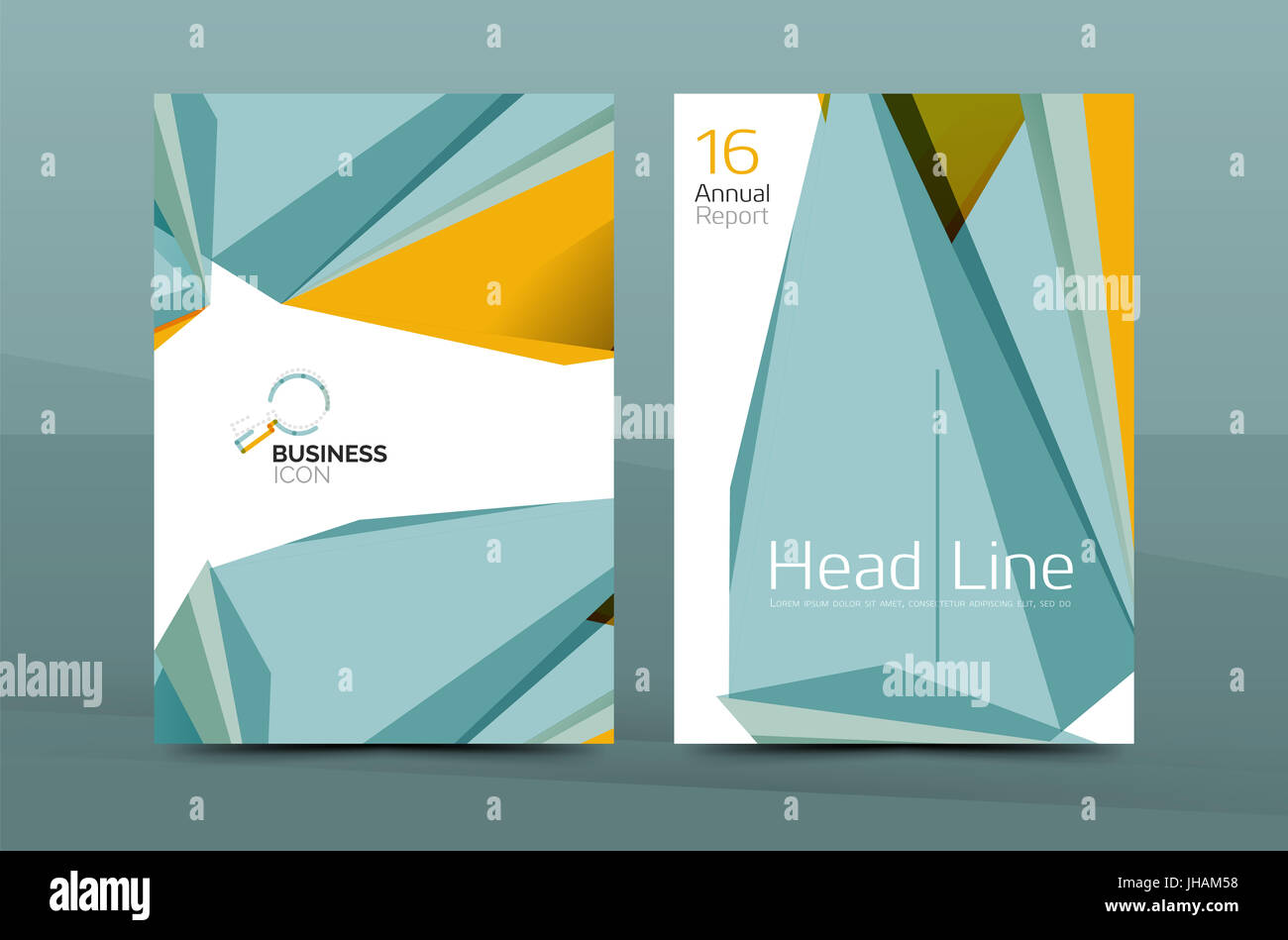 A4 front page business identity for annual report, Corporate brochure ...