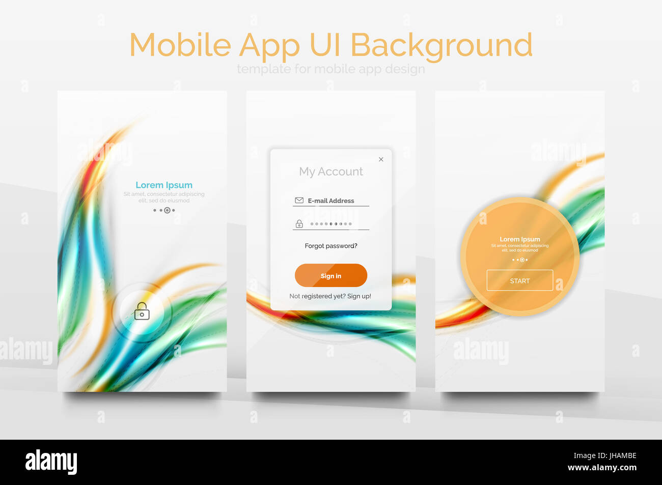 Mobile application interface background, user interface - UI ...