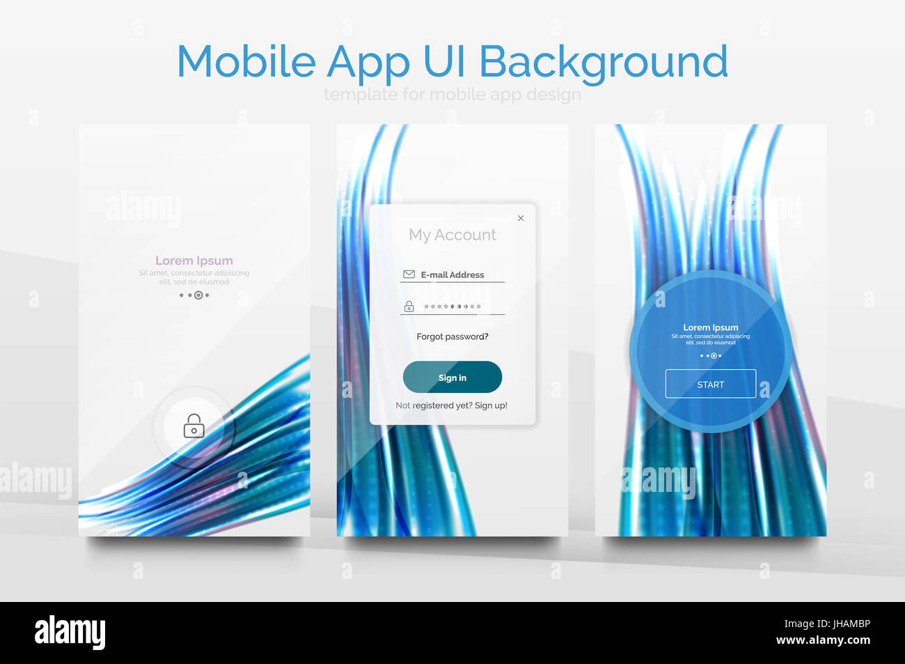 Mobile application interface background, user interface - UI ...