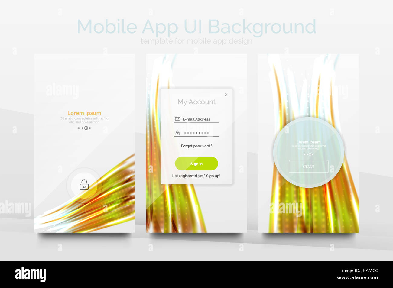 Mobile application interface background, user interface - UI ...