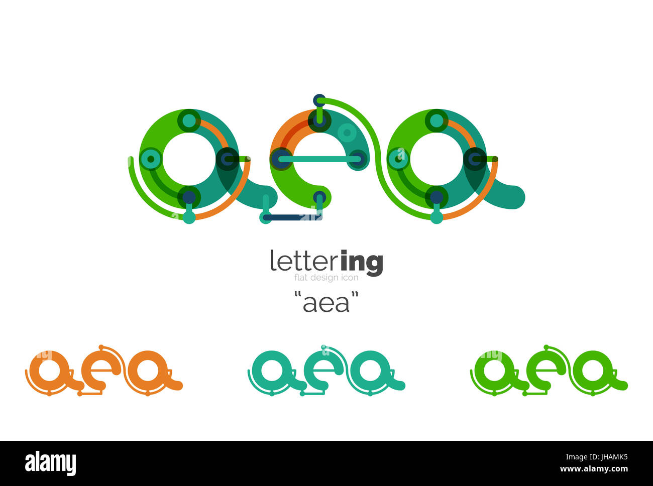 Letter logo business linear icon on white background. Alphabet initial ...