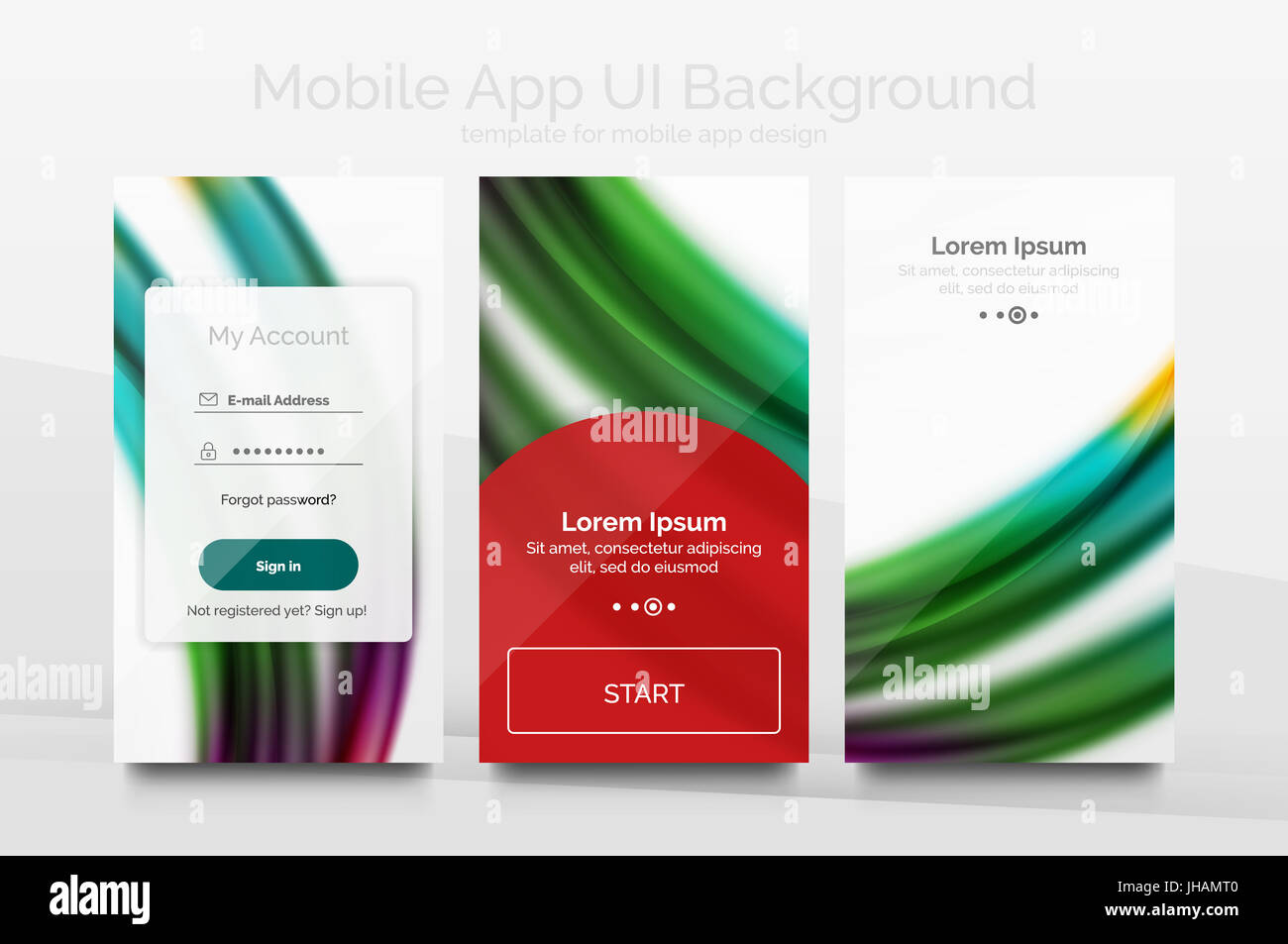 Mobile background ui - geometric abstract pattern. Application ...