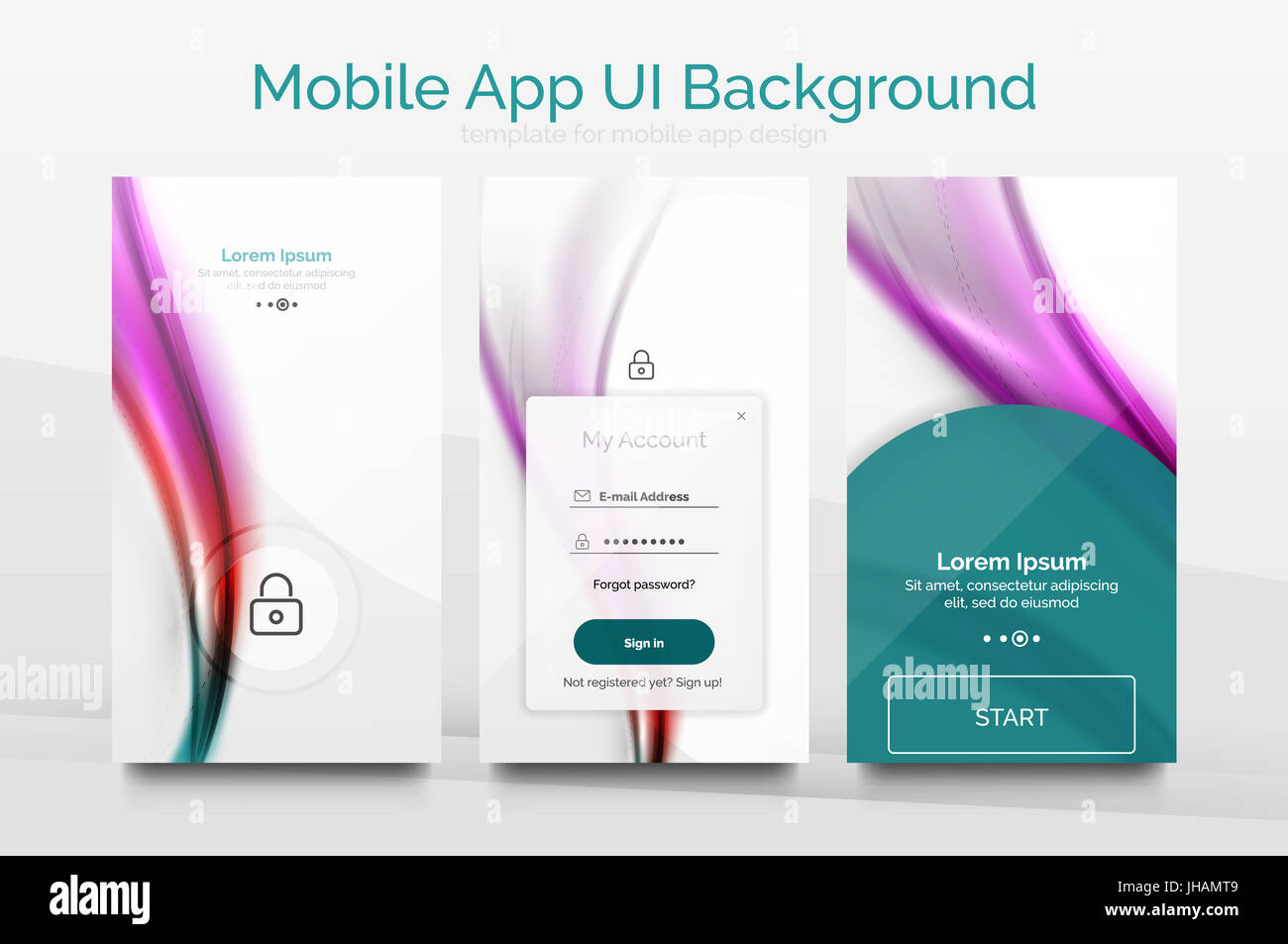 Mobile background ui - geometric abstract pattern. Application ...