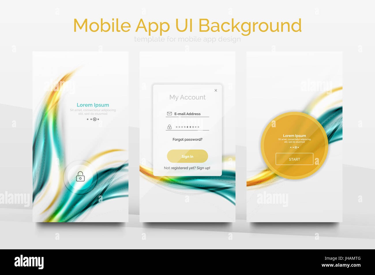 Mobile application interface background, user interface - UI ...