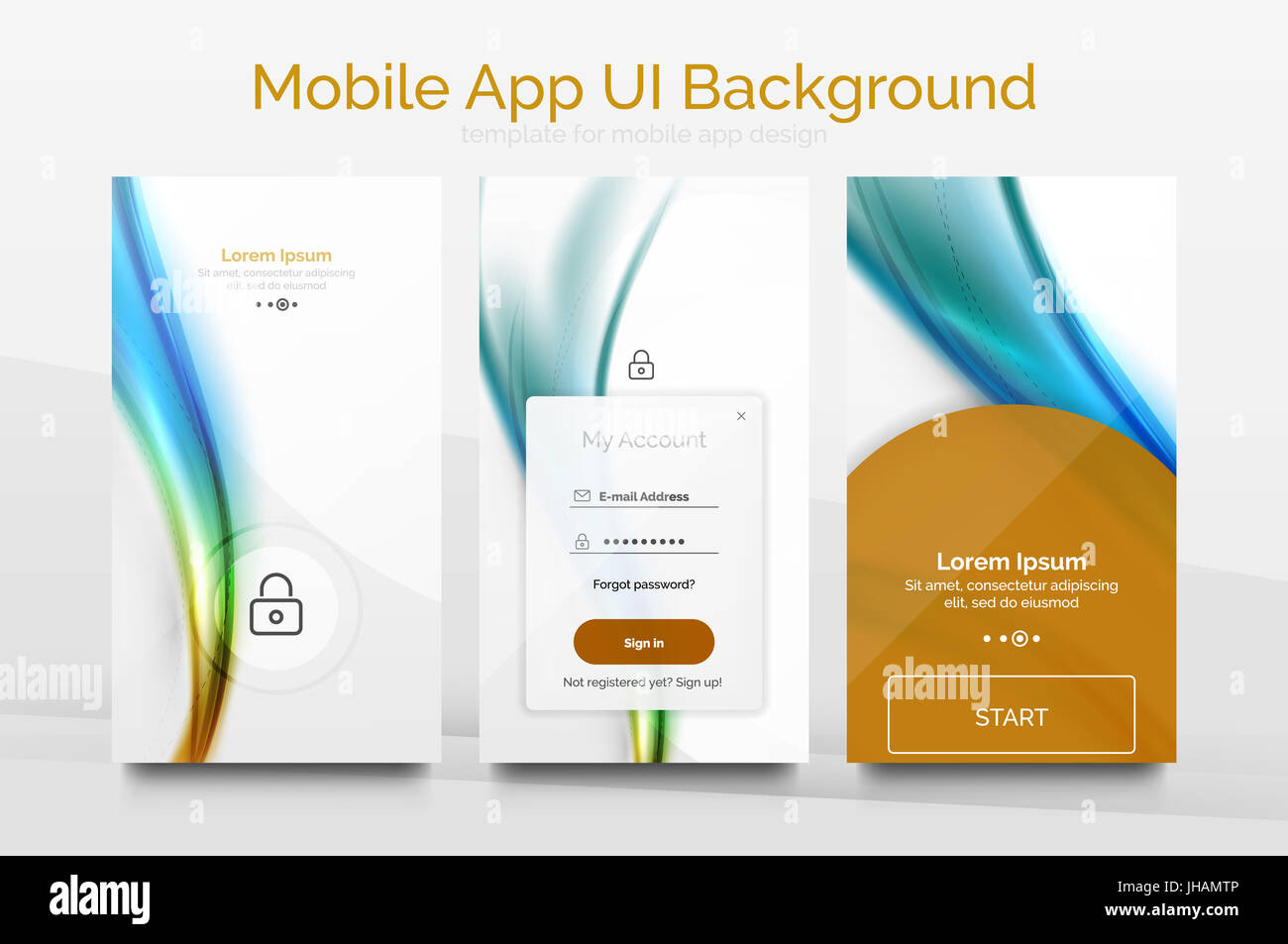 Mobile application interface background, user interface - UI ...