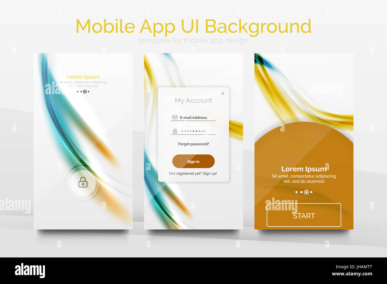 Mobile application interface background, user interface - UI ...