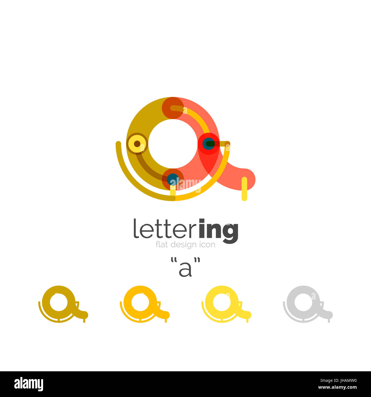 Linear business logo letter. Alphabet initial letters company name ...