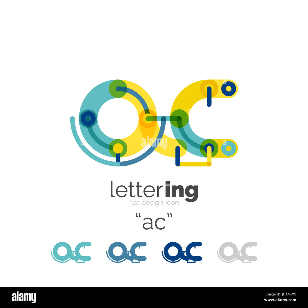 Straight line connected icon hi-res stock photography and images - Alamy