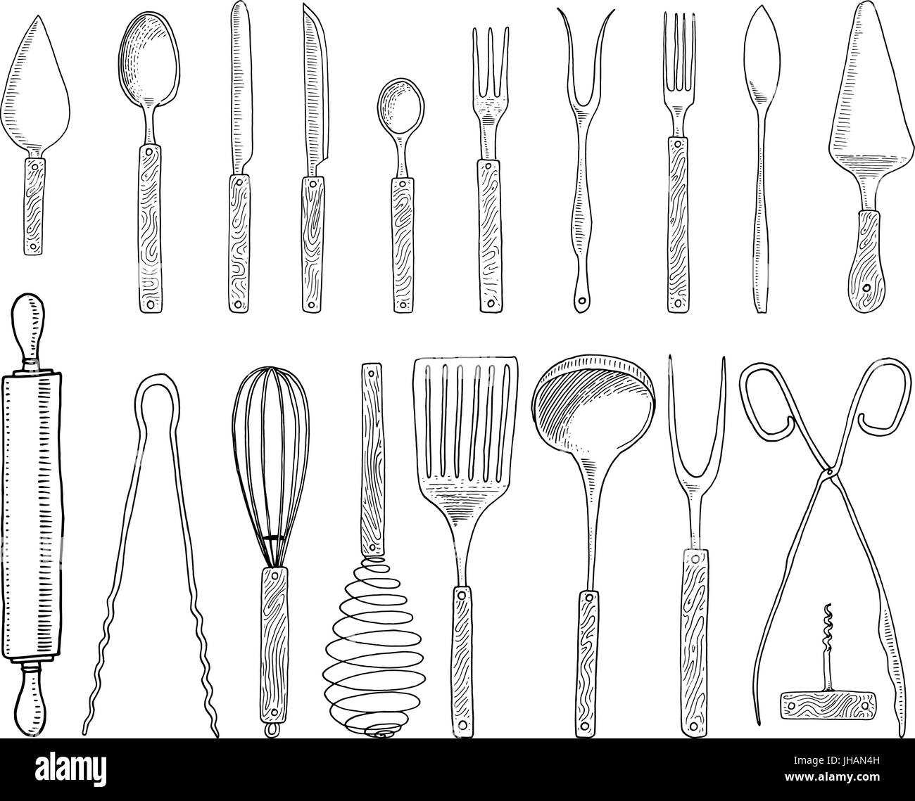 Ice cream knife Black and White Stock Photos & Images - Alamy