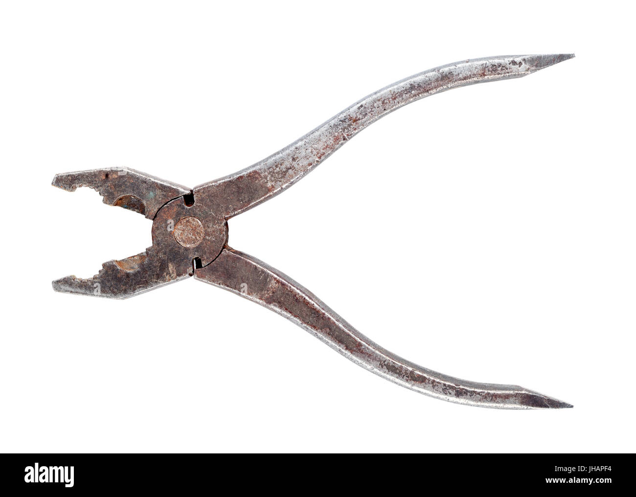old rusty pliers isolated on white background Stock Photo - Alamy