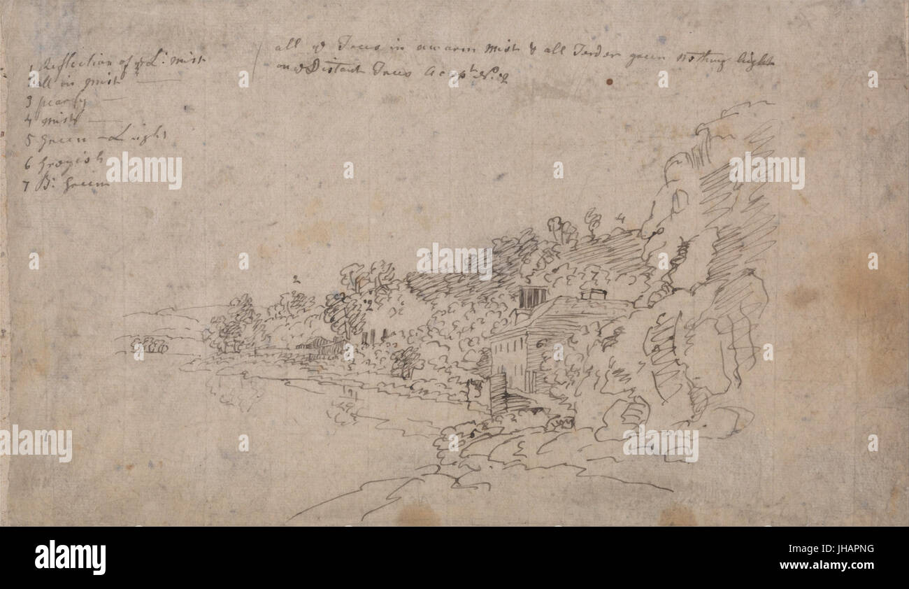 John Robert Cozens - The Banks of the Avon at Hotwells Stock Photo - Alamy