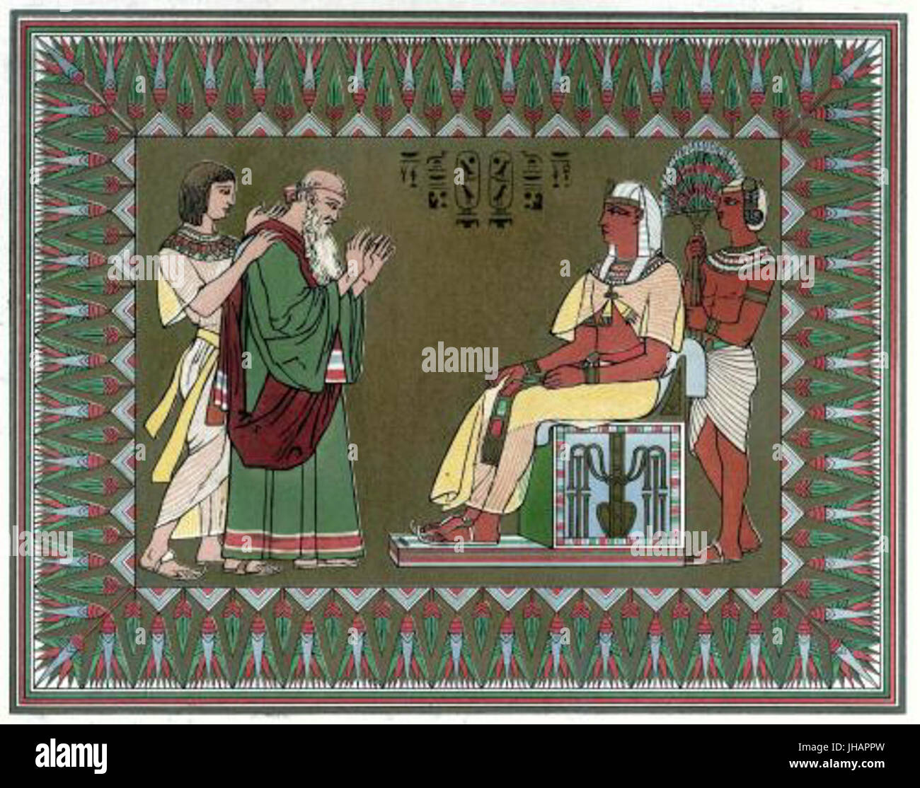 Jacob blesses Pharaoh Stock Photo - Alamy