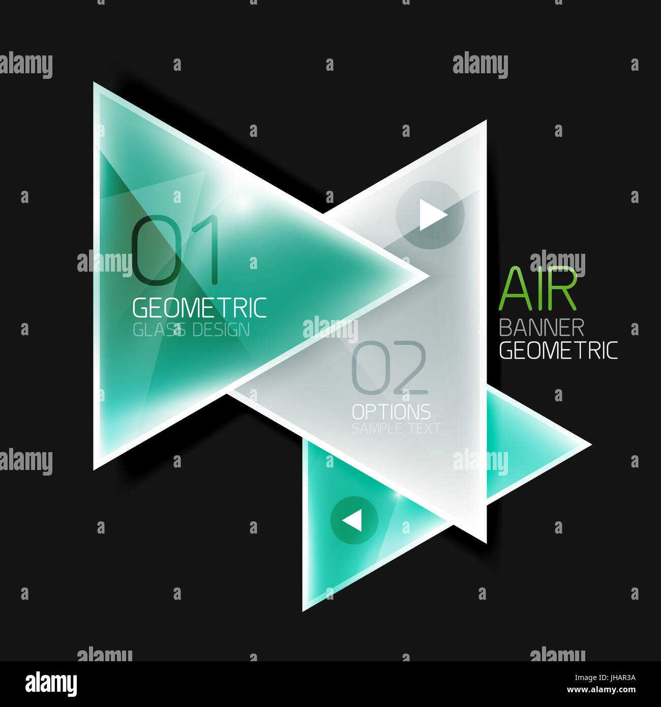 Air triangle abstract background. 3d geometric vector template Stock ...