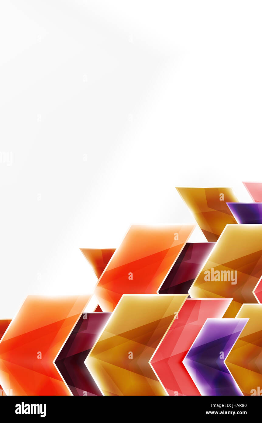 Arrows and triangles background. web brochure, internet flyer ...