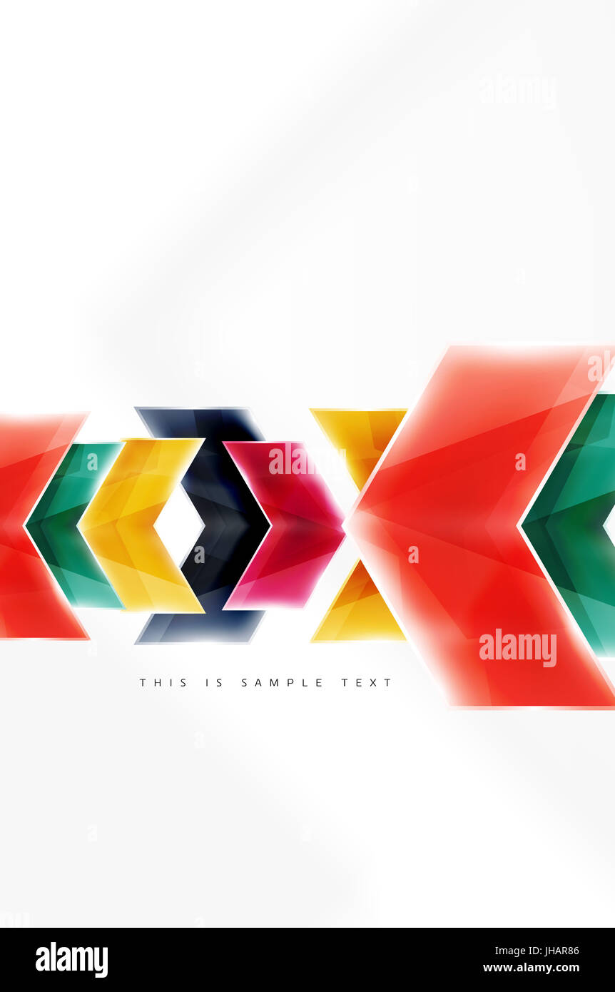 Arrows and triangles background. web brochure, internet flyer ...