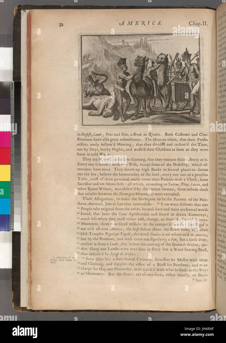 Llama (says he) a four-footed Creature, furnishes its Master with Meat ...