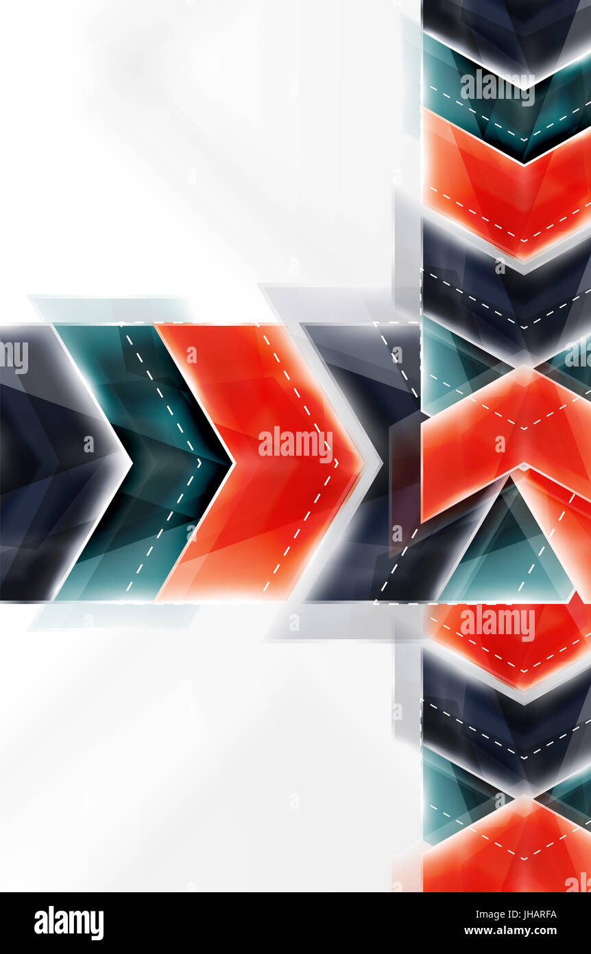 Colorful arrows composition. web brochure, internet flyer, wallpaper or ...