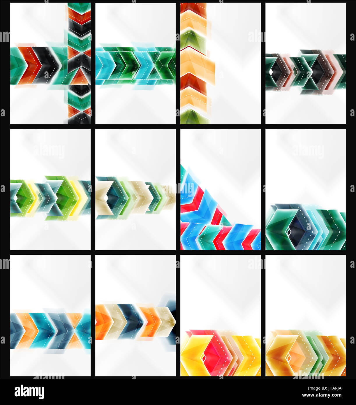 Set of arrow background - web brochures, internet flyers, wallpaper or ...