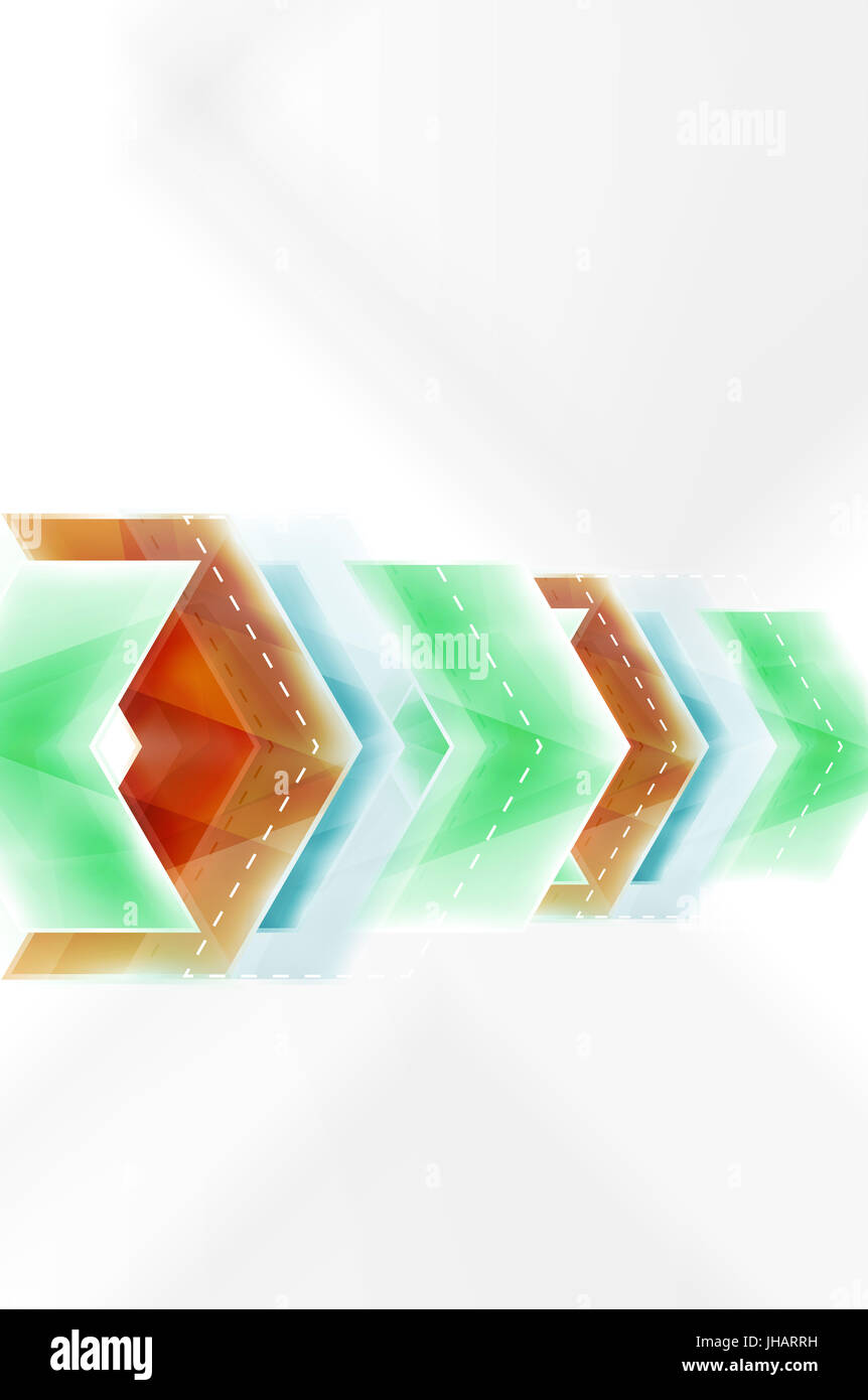 Colorful arrows composition. web brochure, internet flyer, wallpaper or ...