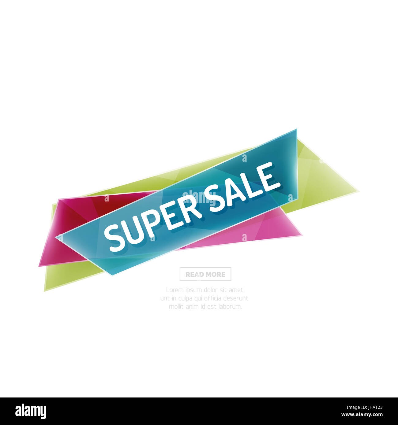 geometric shape ad promo banner. Abstract universal layout Stock Photo ...