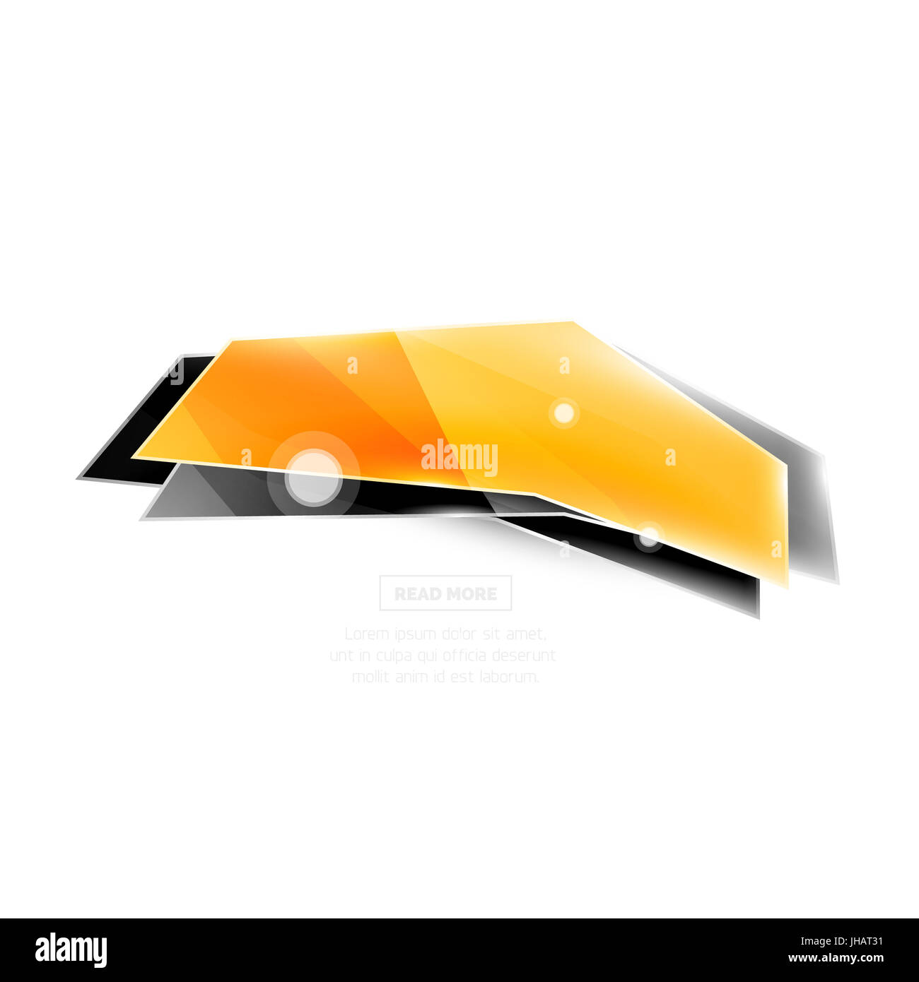 Vector geometric shape ad promo banner. Abstract universal layout Stock ...
