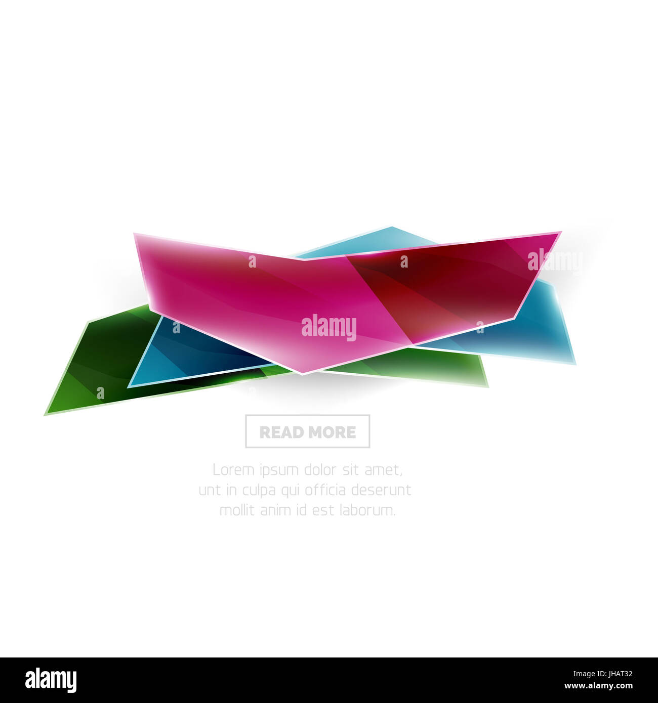 geometric shape ad promo banner. Abstract universal layout Stock Photo ...