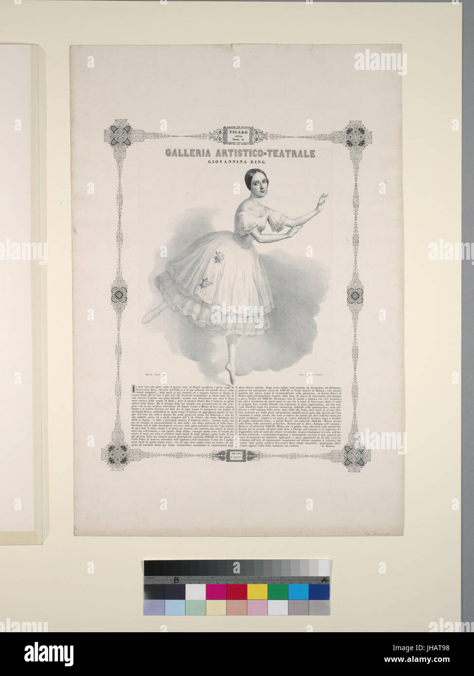 Giovannina King (b. 1821) in third arabesque (NYPL b12147682-1533098 ...