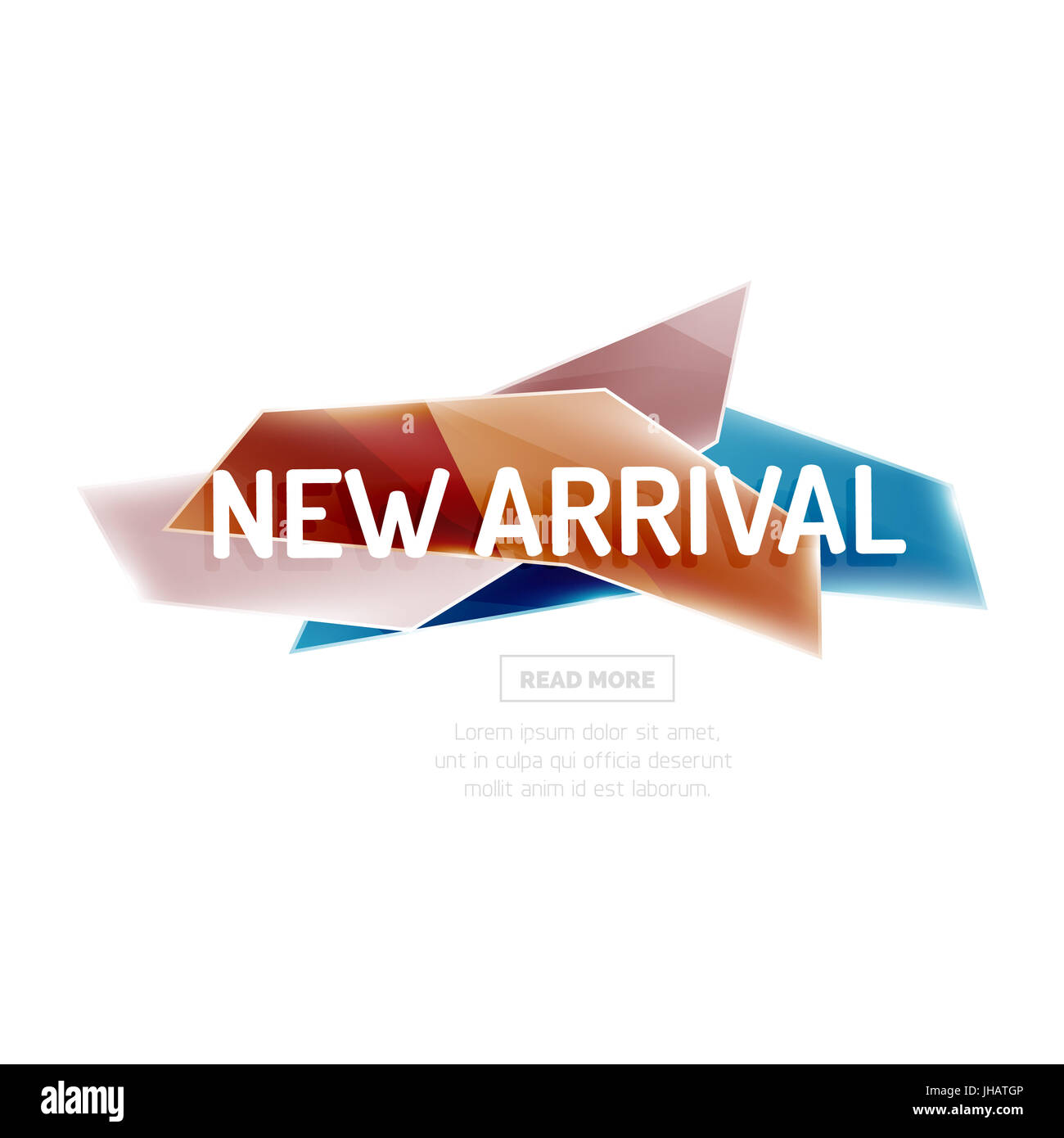 geometric shape ad promo banner. Abstract universal layout Stock Photo ...