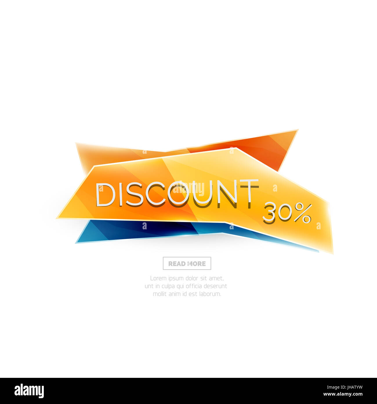 geometric shape ad promo banner. Abstract universal layout Stock Photo ...