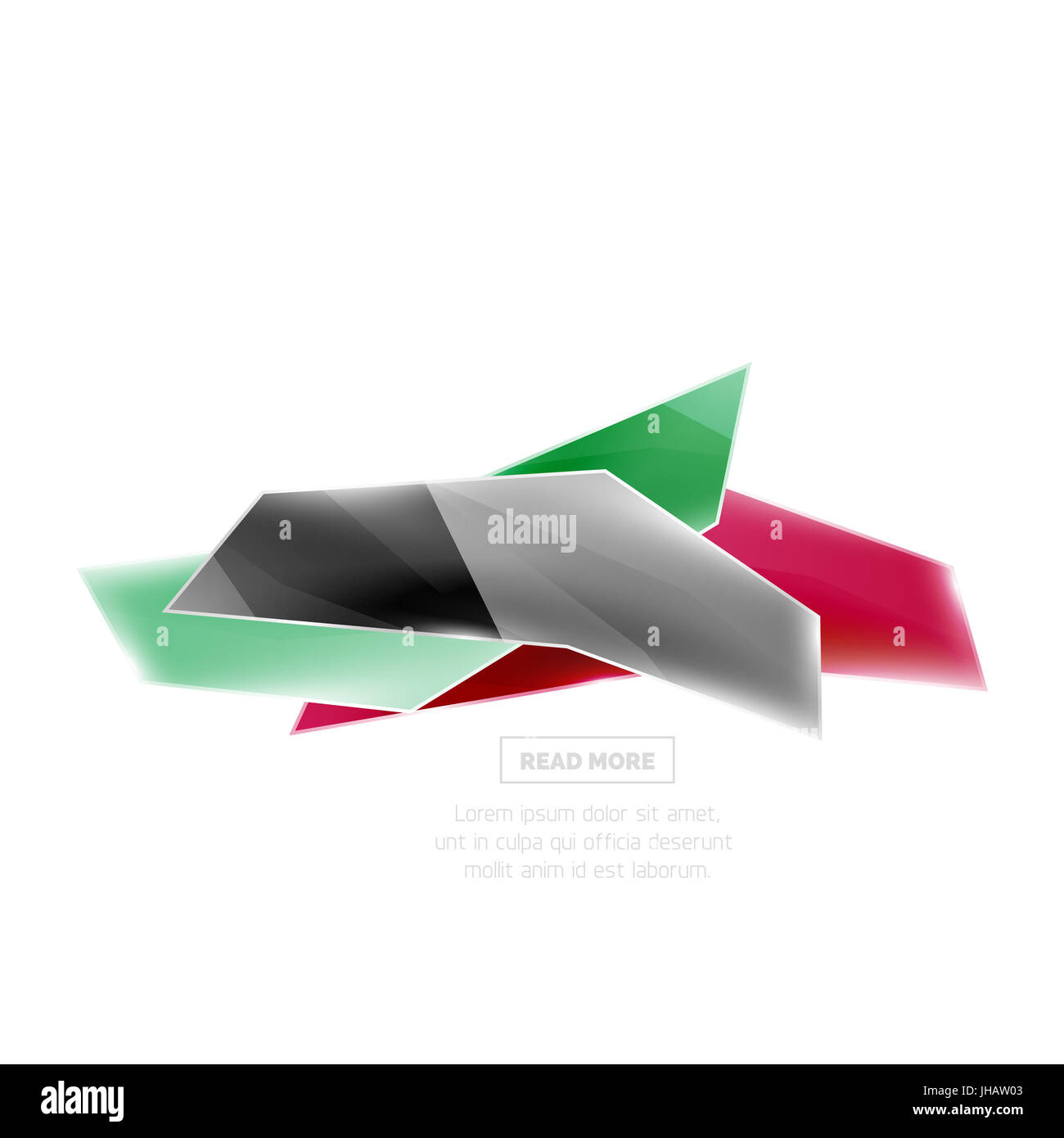 geometric shape ad promo banner. Abstract universal layout Stock Photo ...