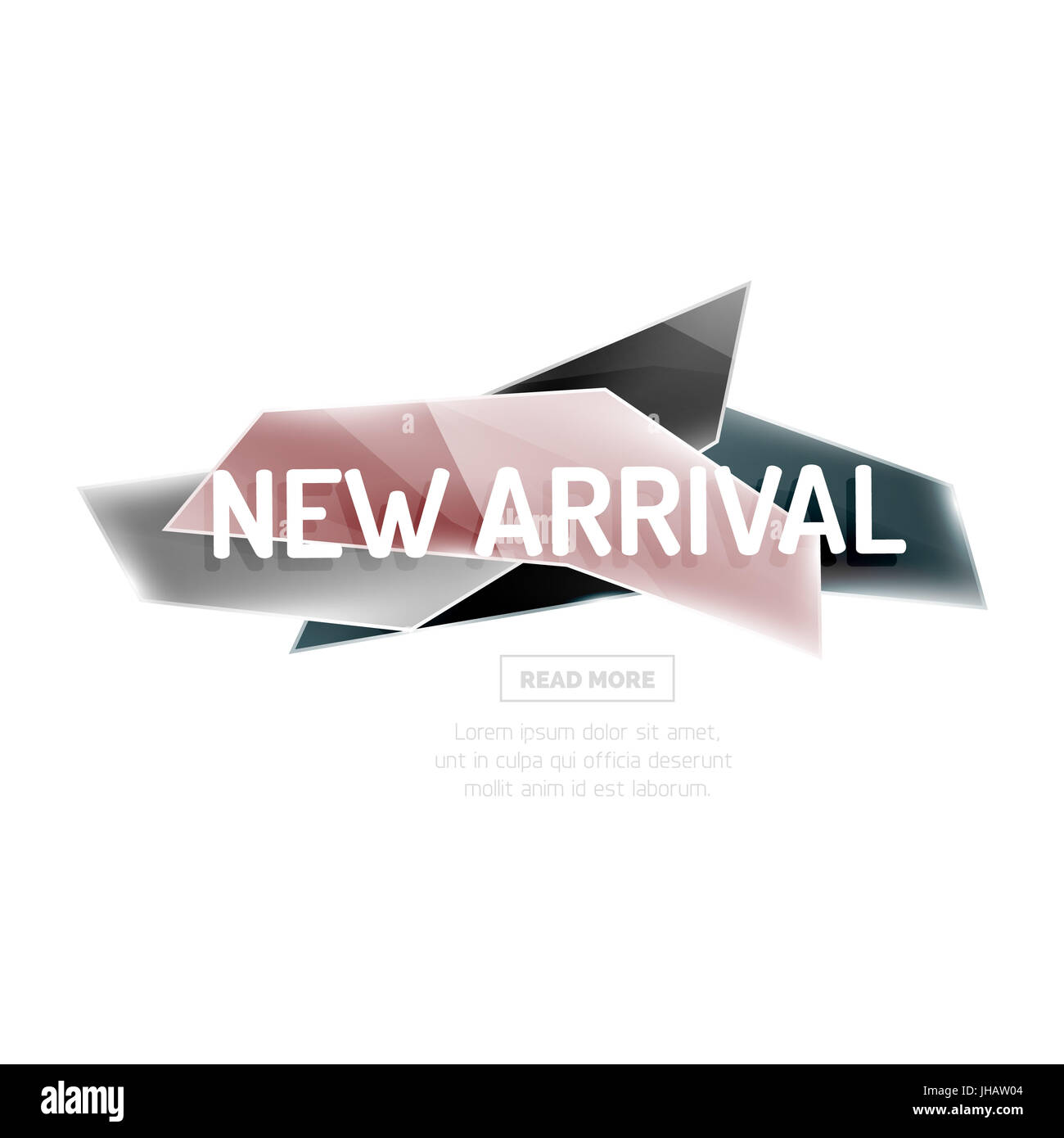 geometric shape ad promo banner. Abstract universal layout Stock Photo ...