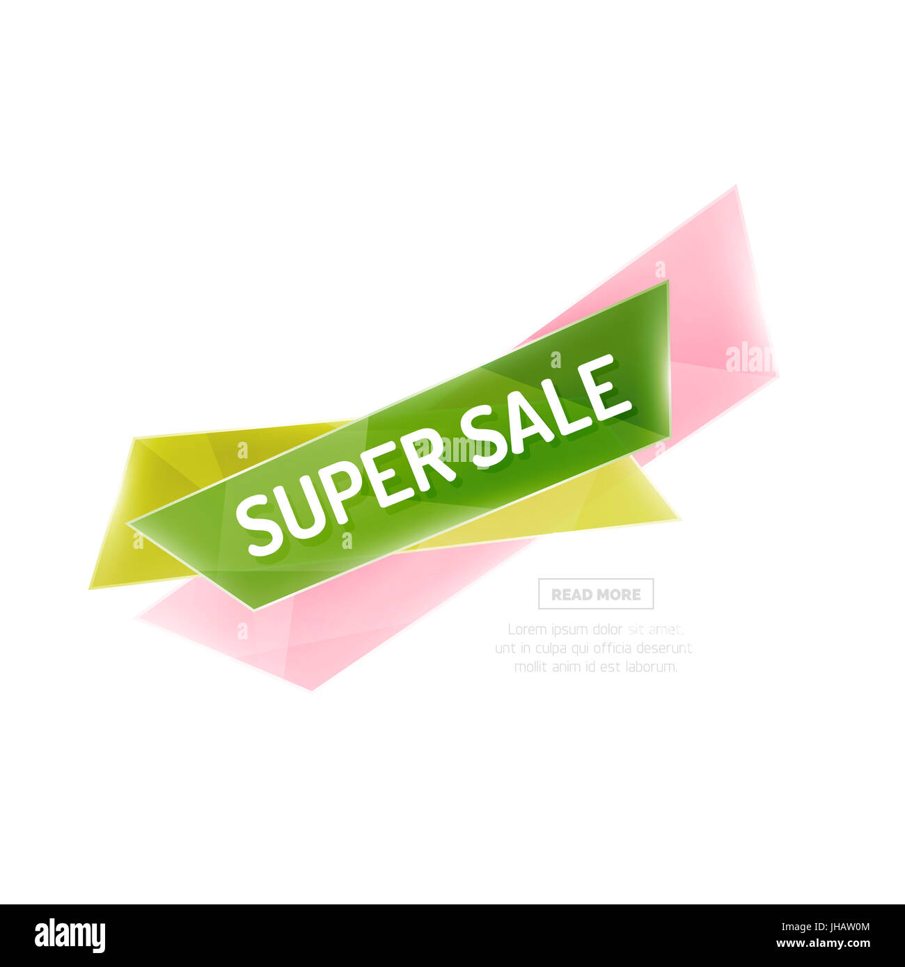 geometric shape ad promo banner. Abstract universal layout Stock Photo ...