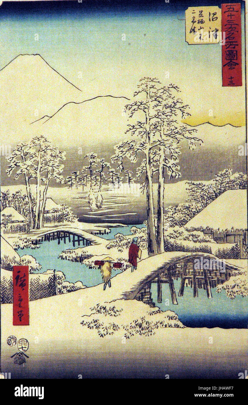 Numazu- Mount Fuji and Mount Ashigara after snow (5765888434 Stock ...