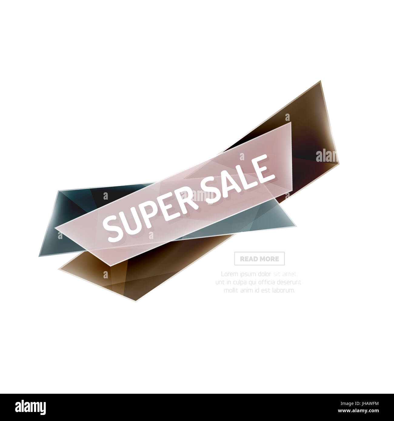 geometric shape ad promo banner. Abstract universal layout Stock Photo ...