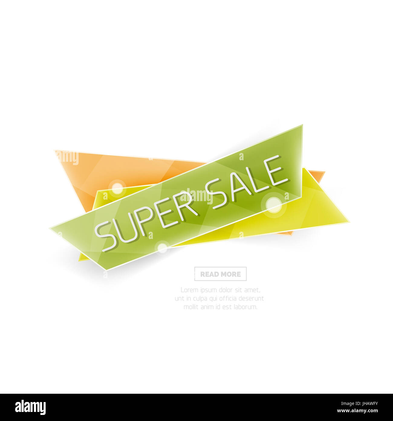geometric shape ad promo banner. Abstract universal layout Stock Photo ...