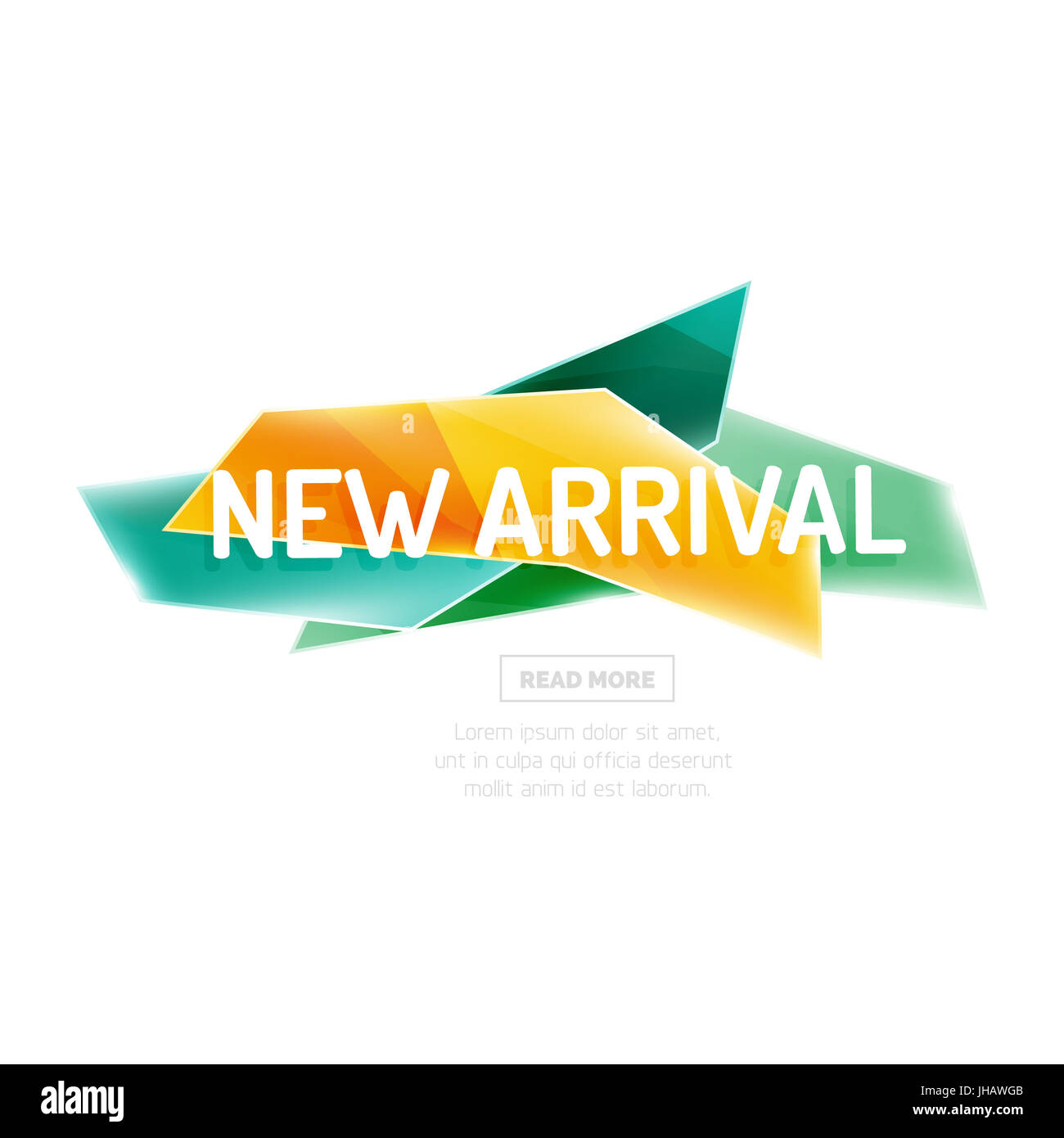 geometric shape ad promo banner. Abstract universal layout Stock Photo ...