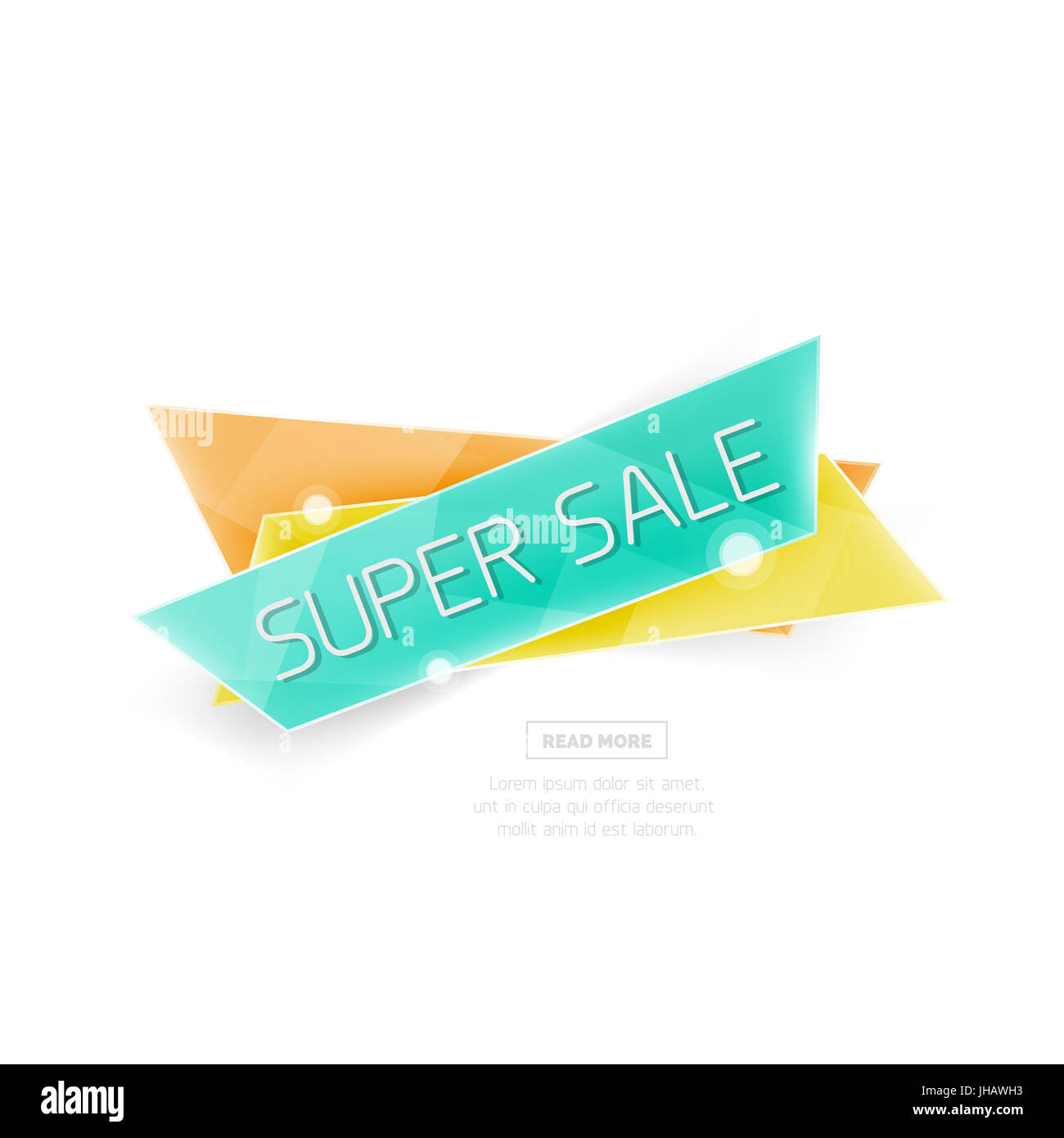geometric shape ad promo banner. Abstract universal layout Stock Photo ...