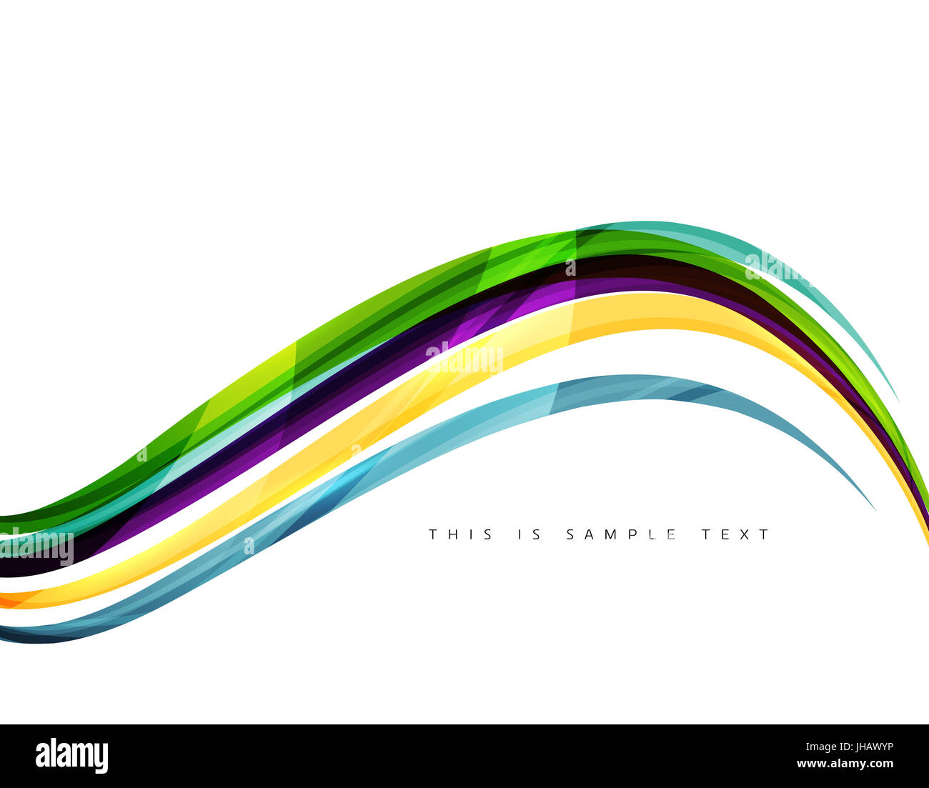 Rainbow color lines on white. Identity wave element. unievrsal ...