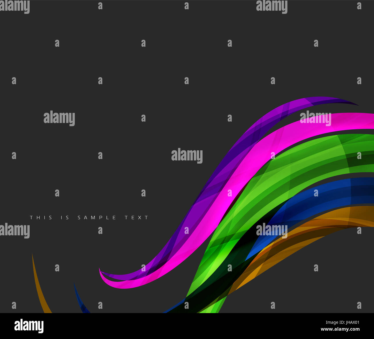 Abstract line background - color curve stripes in motion concept and ...