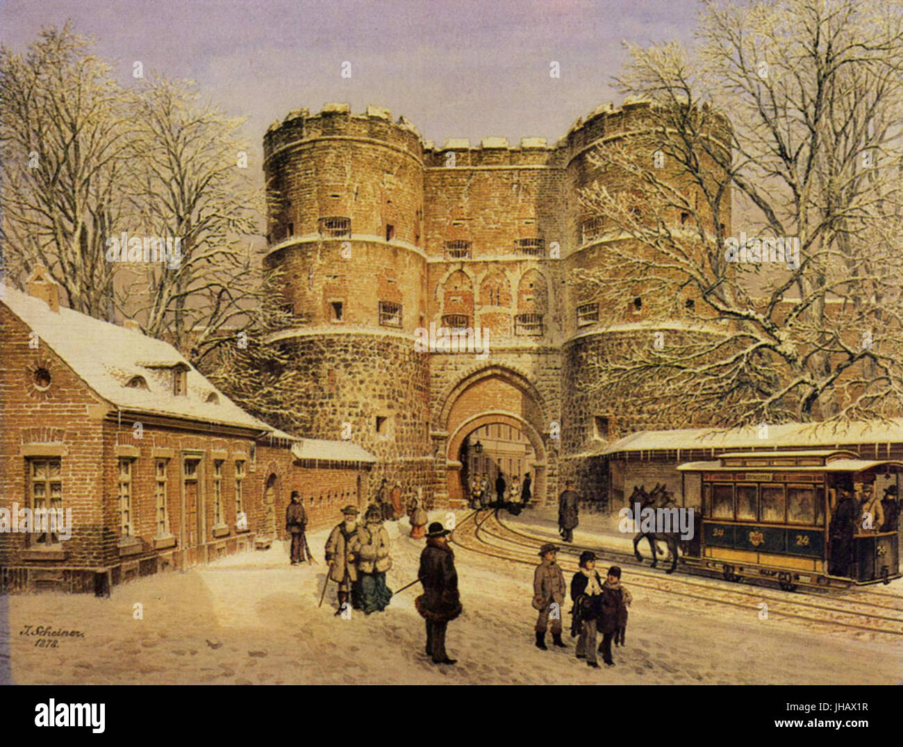 Jakob Scheiner Koeln Hahnentor Empfangstor fuer den deutschen Koenig ...