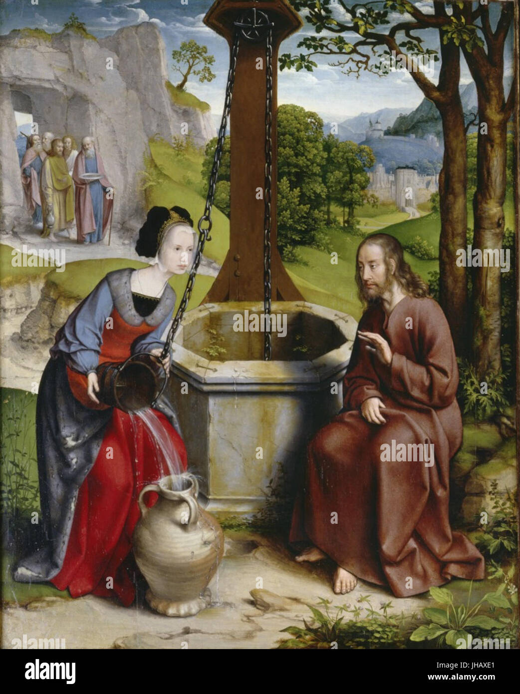 Jan Joest von Kalkar - Christus und die Samariterin am Jakobsbrunnen ...