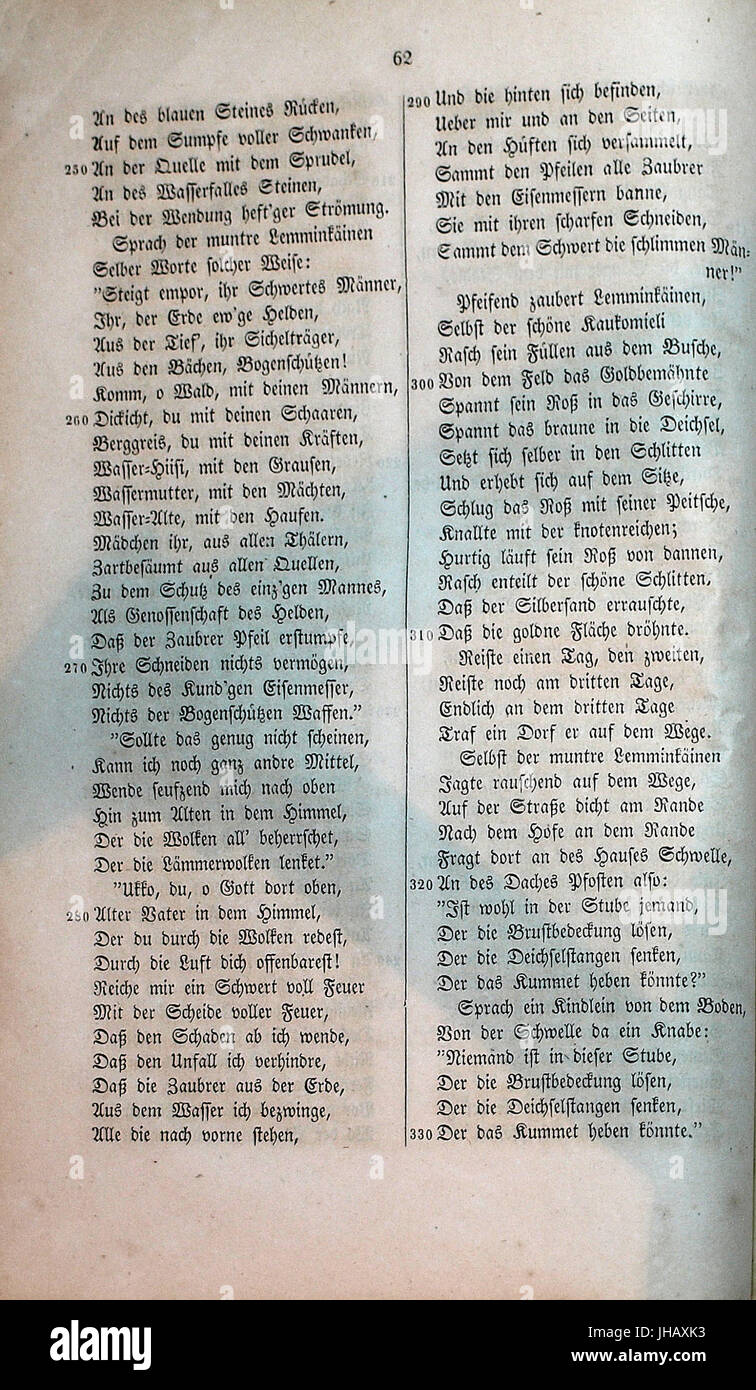 Kalewala, das National-Epos der Finnen - 062 Stock Photo - Alamy