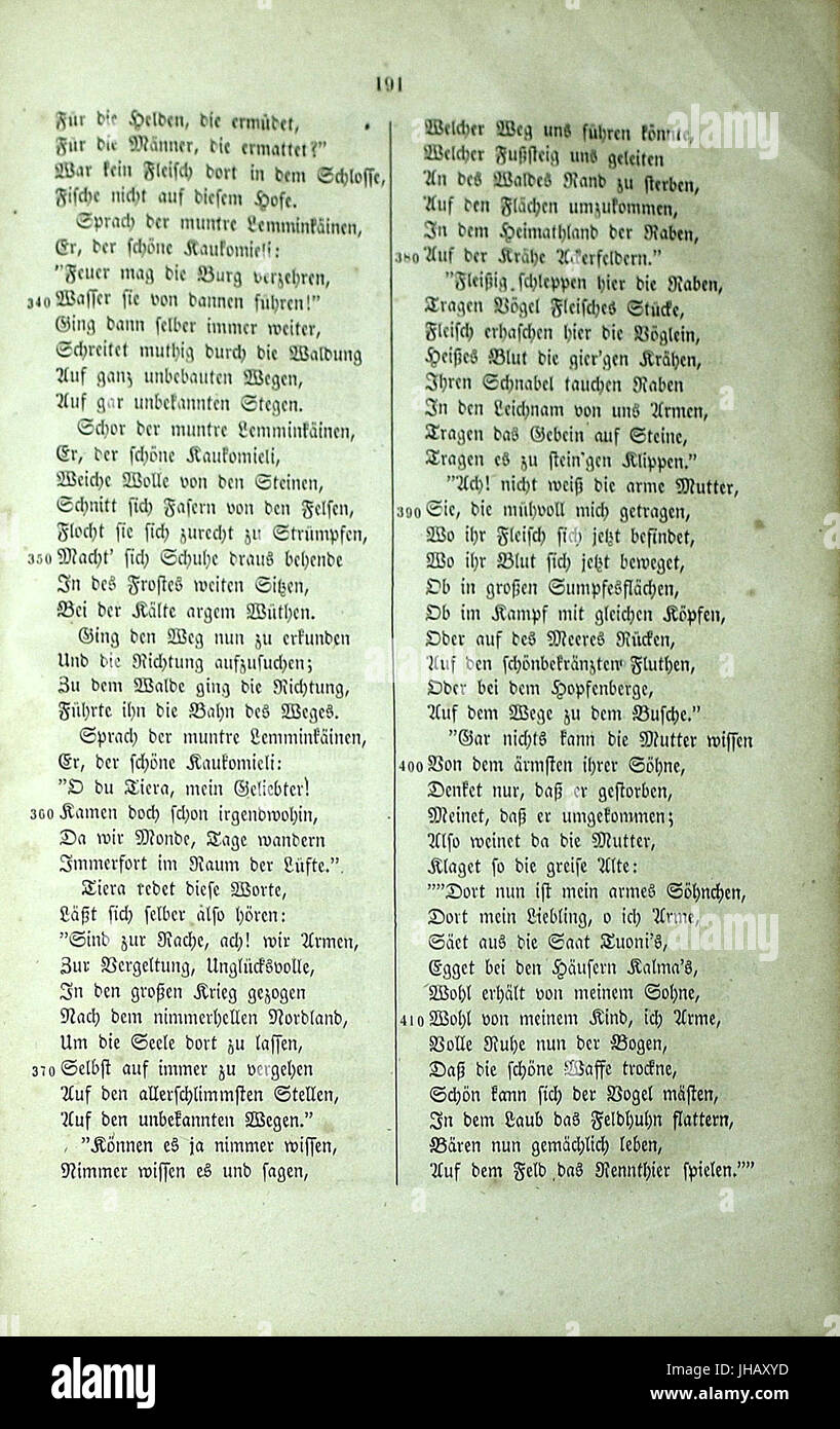 Kalewala, das National-Epos der Finnen - 191 Stock Photo - Alamy